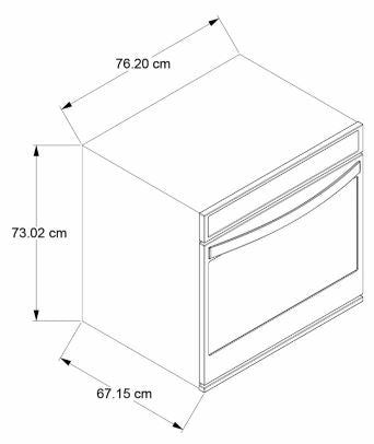 Horno eléctrico acero 76 cm - WOS72EC0HS - My Store